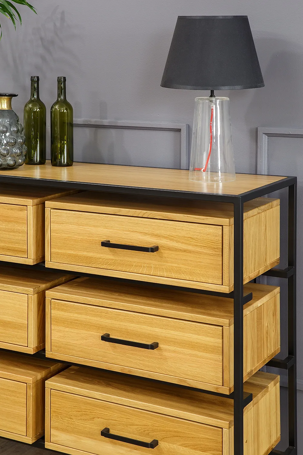 ᐉ Комод с выдвижными ящиками Yudi Loft Industrial 4091 Дуб натуральный ...