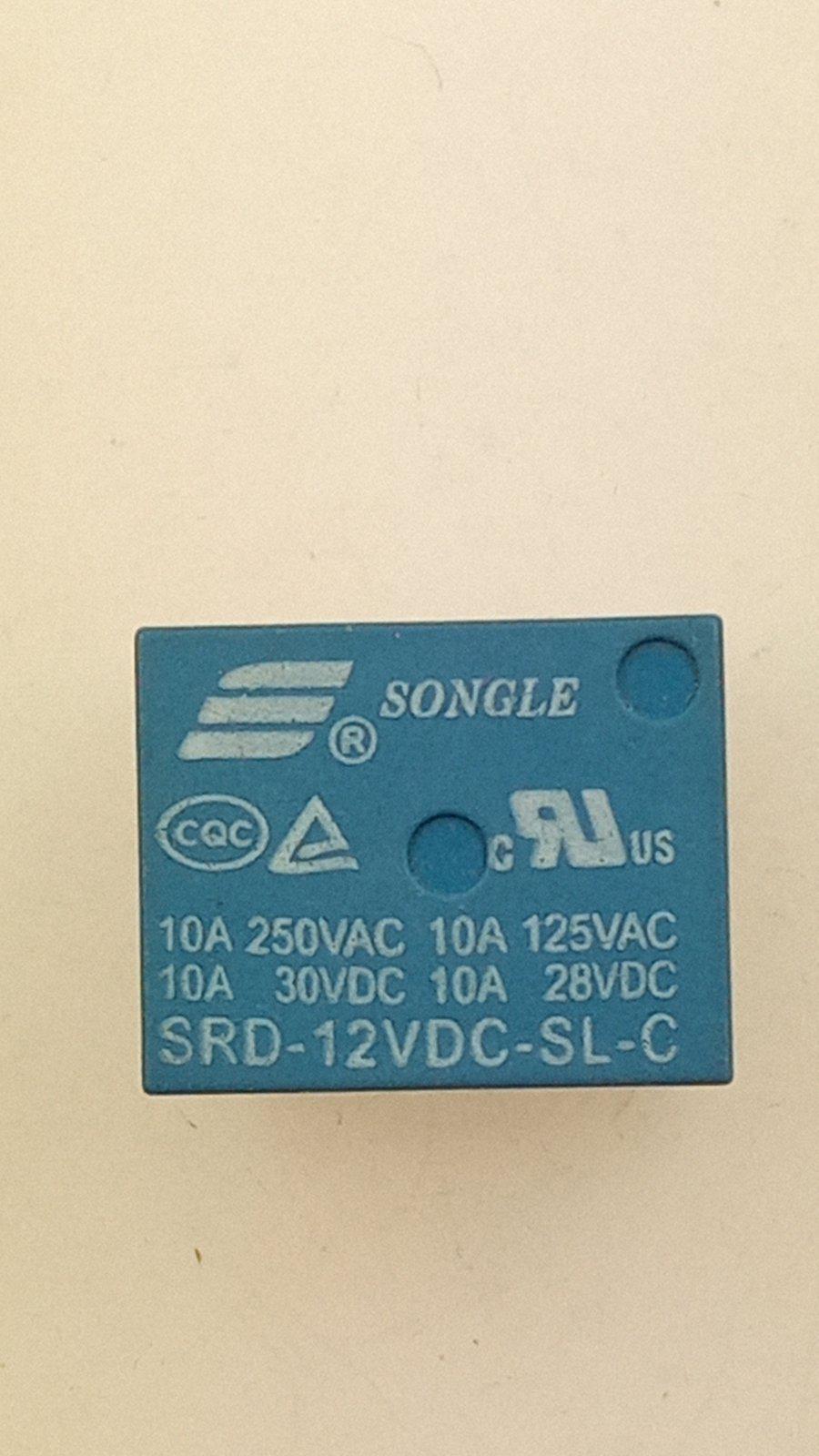 ᐉ Реле Songle SRD-12VDC-SL-C10A/12VDC15,5x12,3x14 (16770) • Краща ціна ...
